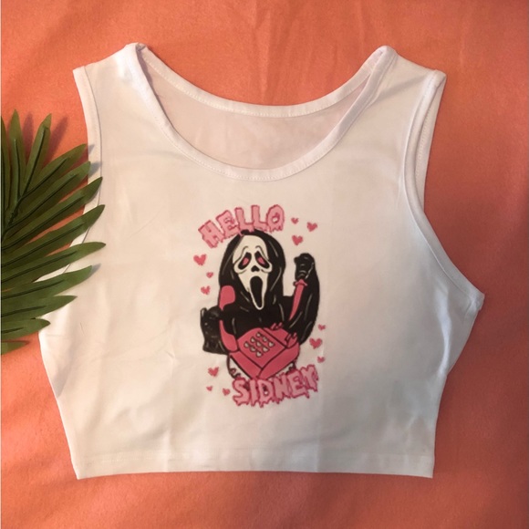 Tops | Scream Ghostface Crop Top | Poshmark